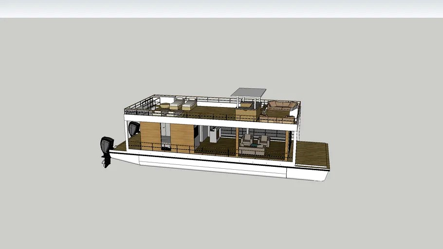 Houseboat 3d model