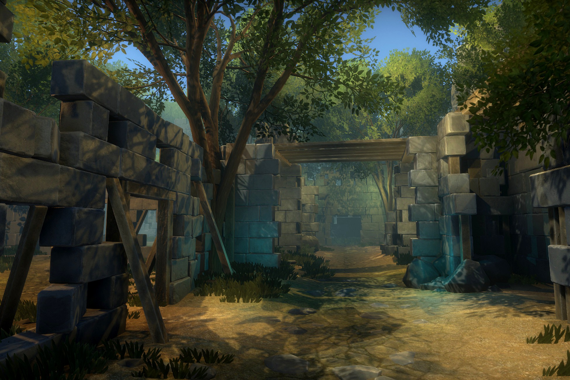 Stylized Modular Ruins 3d model