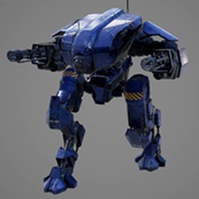 Pilotable Mech - Enforcer X-3 3d model