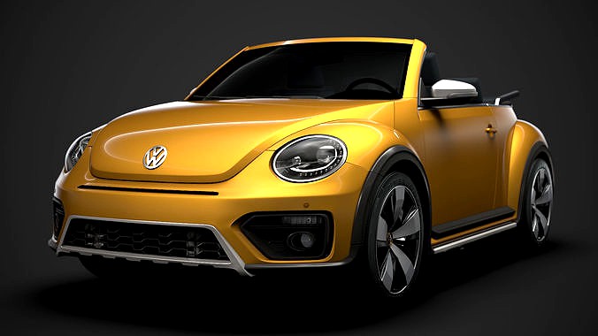 VW Beetle Dune Convertible 2020 3d model