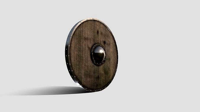 Medieval Round Shield 3d model