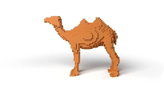 Camel Minecraft Voxel 3d model