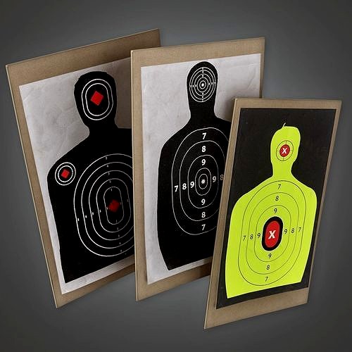 FGR - Firing Range Targets - PBR Game Ready 3d model
