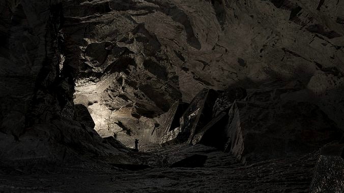 Game Ready Low Poly Cave 3d model