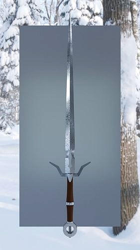 Zireal Sword The Witcher 3 3d model