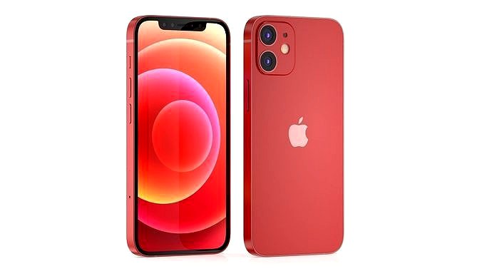 Apple iPhone 12 Mini Red 3d model