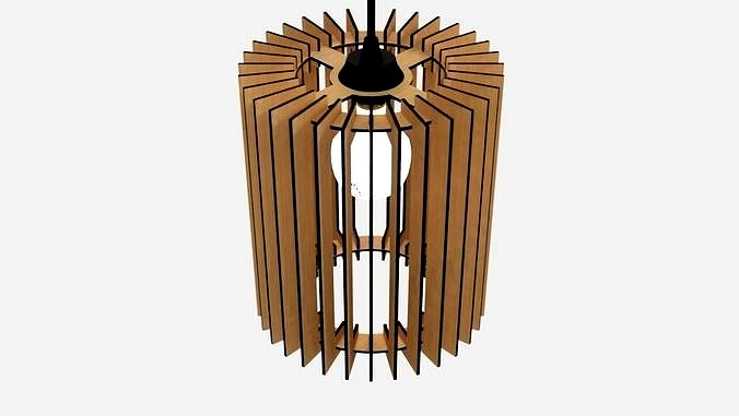 CEILING LIGHT LAMP 3D PRINT AND LASER CUT FILES MODEL 1 | 3D