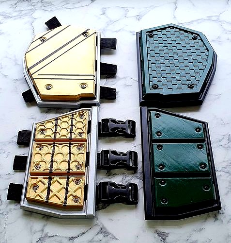 Sci Fi Armour Smooth Top plates | 3D model