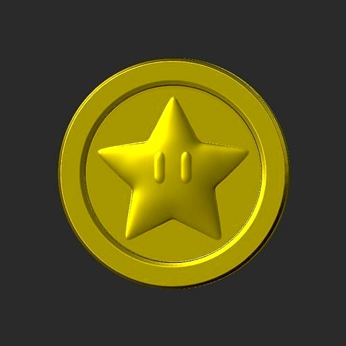 Mario Coin Star | 3D model