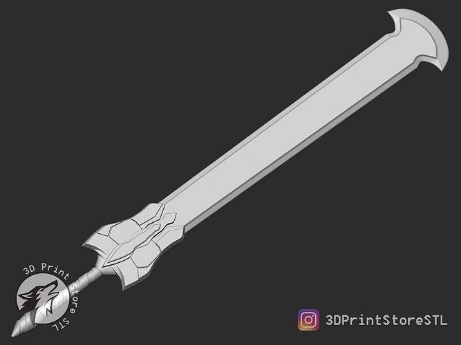 Momonga Sword from OverLord - Fan Art | 3D model