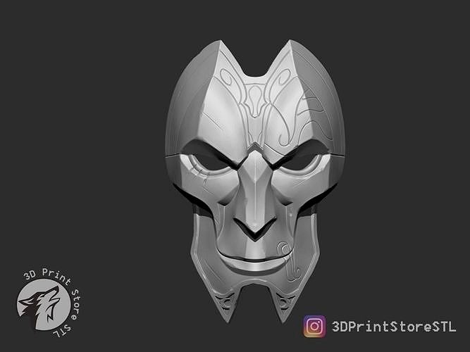 Jhin Mask LOL league of legends - Fan Art | 3D model