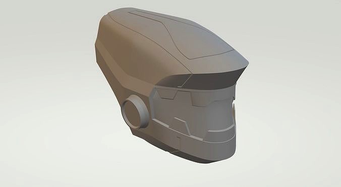 SIMPLE SCI-FI JAW HELMET | 3D model