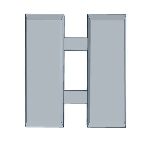 US Army and Air Force Captain Rank Insignia | 3D model