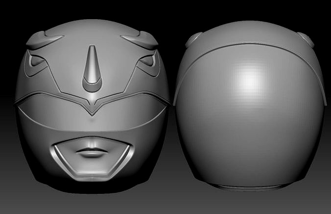 Power Rangers MMPR Blue Ranger Helmet and Coin Medal | 3D model