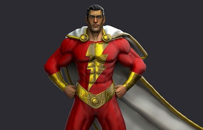 Shazam 3D Print Ready Model | 3D