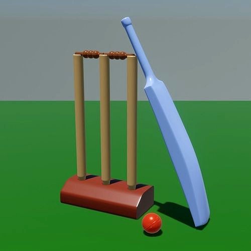 CRICKET SET 3D model | 3D