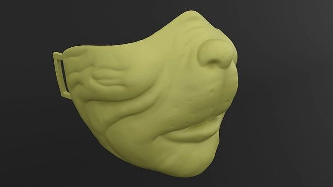 The Grinch Half Mask - Jim Carrey Version 3D Print Model | 3D