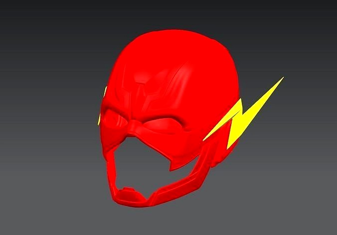 The Flash Cosplay Helmet 3D model Ready to Print | 3D