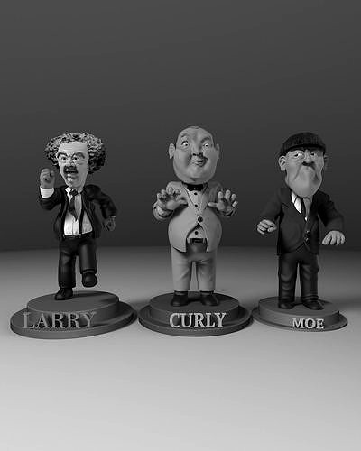 Larry The Three Stooges | 3D model