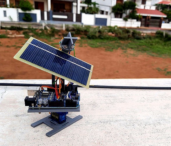 Dual Axis solar Tracker | 3D model