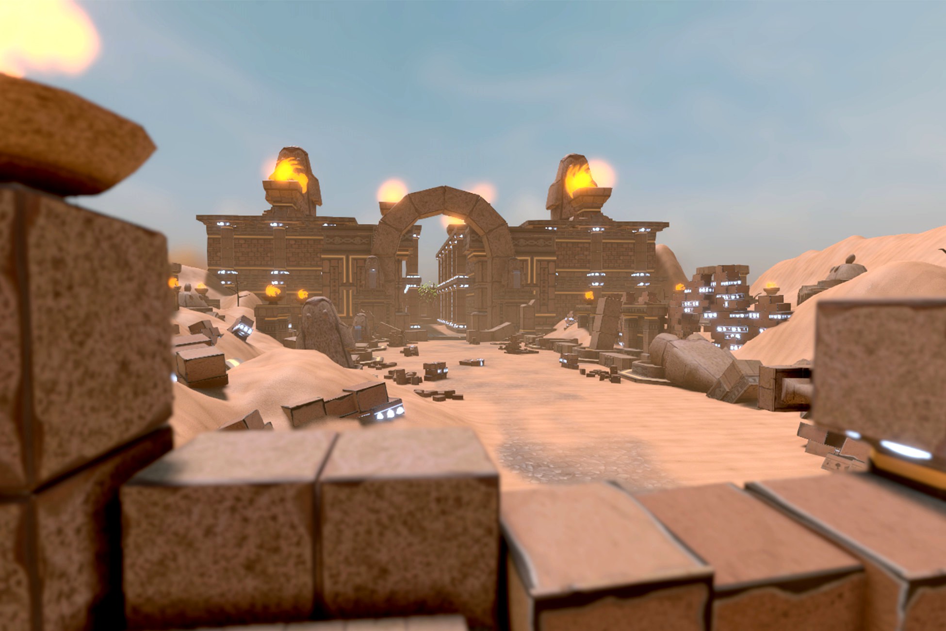 Stylized Temple Building Kit 3d model