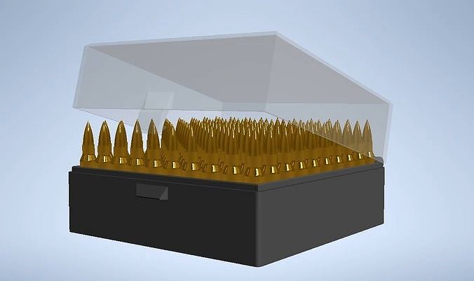 Printable ammunition box | 3D model