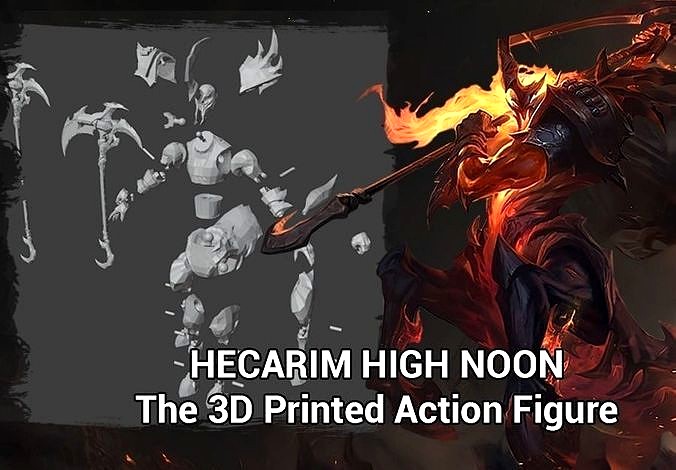 Hecarim Articulated Action Figure | 3D model