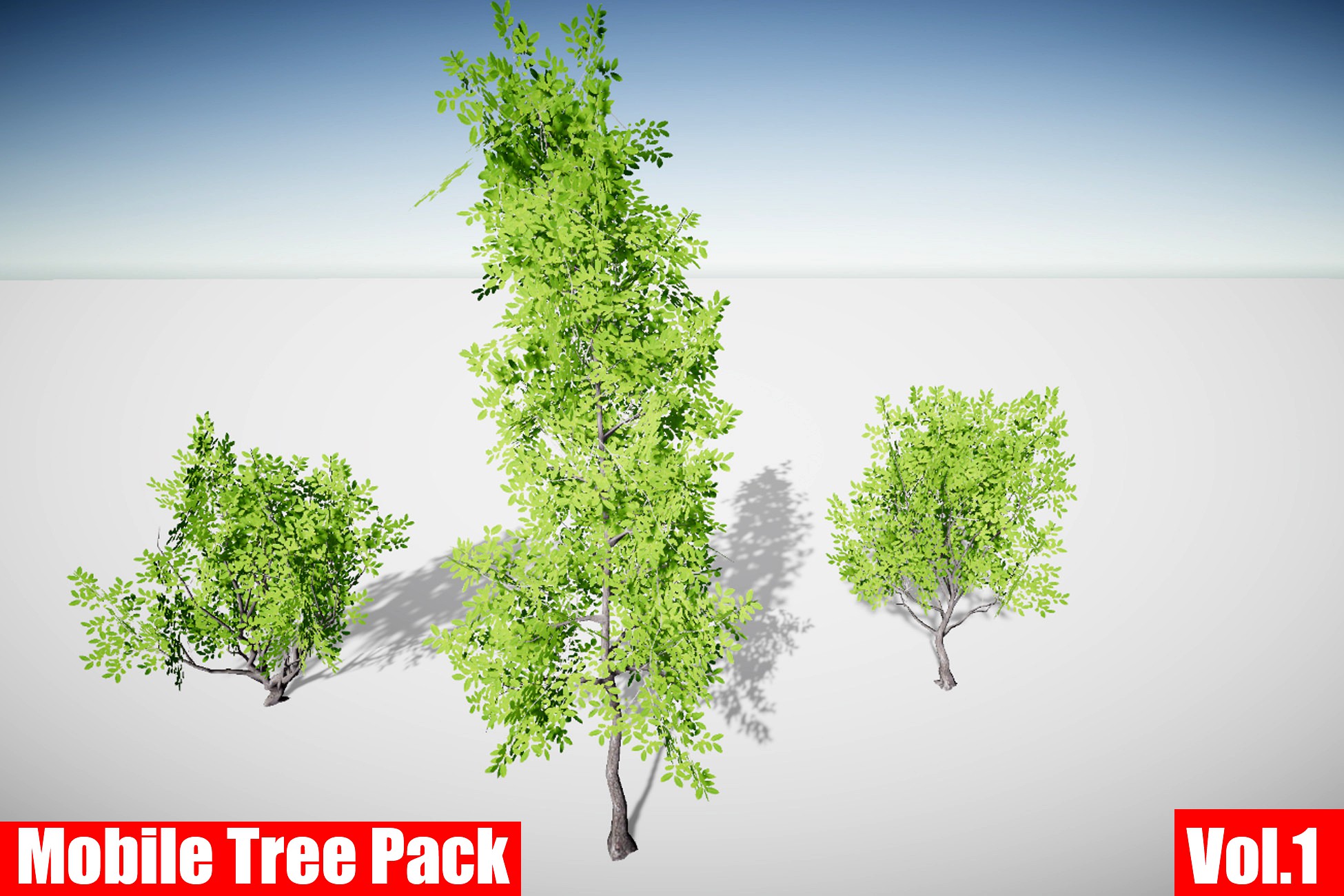 Mobile Tree Pack Vol.1 3d model