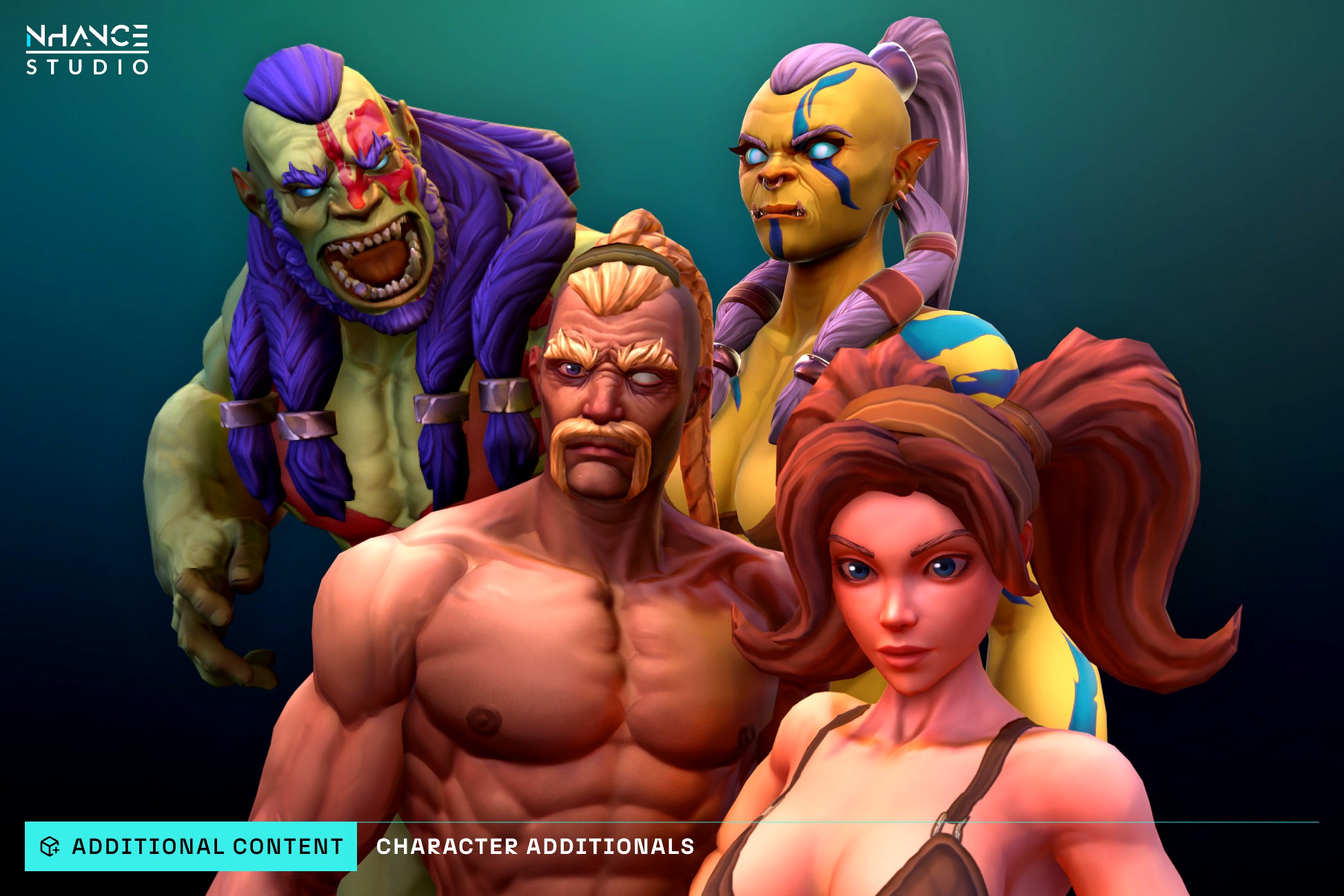 Stylized Character Additional Content 3d model