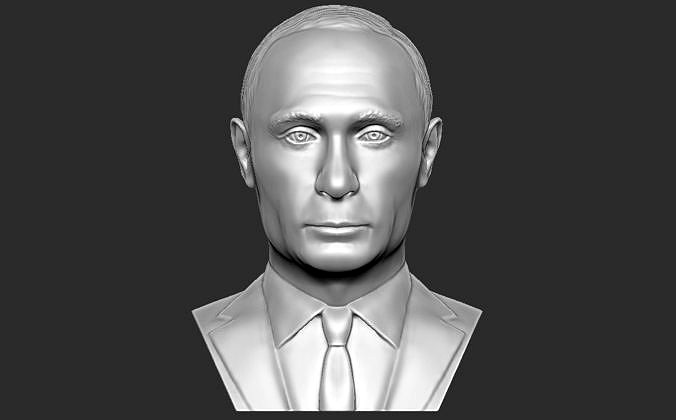 Vladimir Putin bust for 3D printing | 3D model