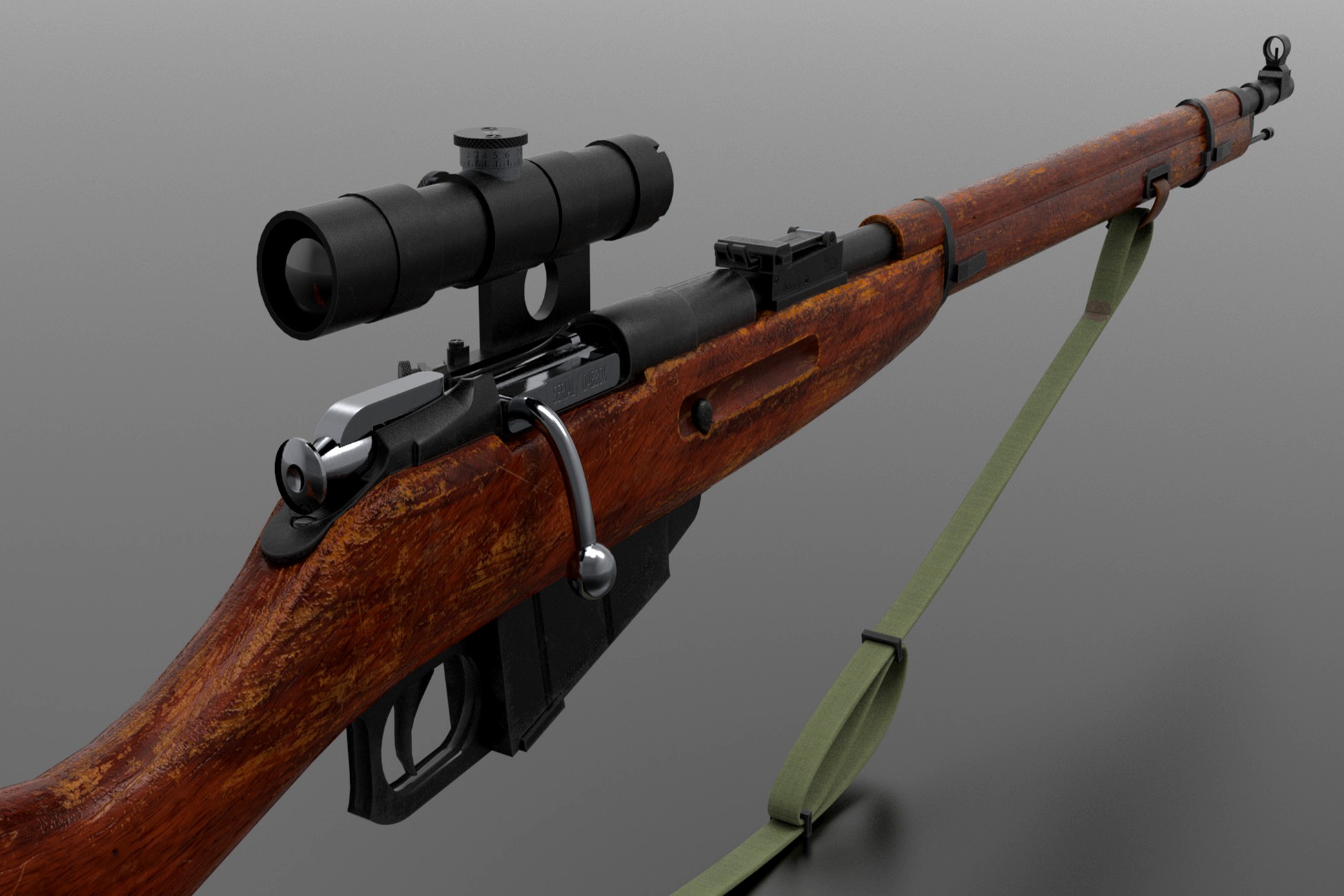 Mosin Nagant M91 3d model