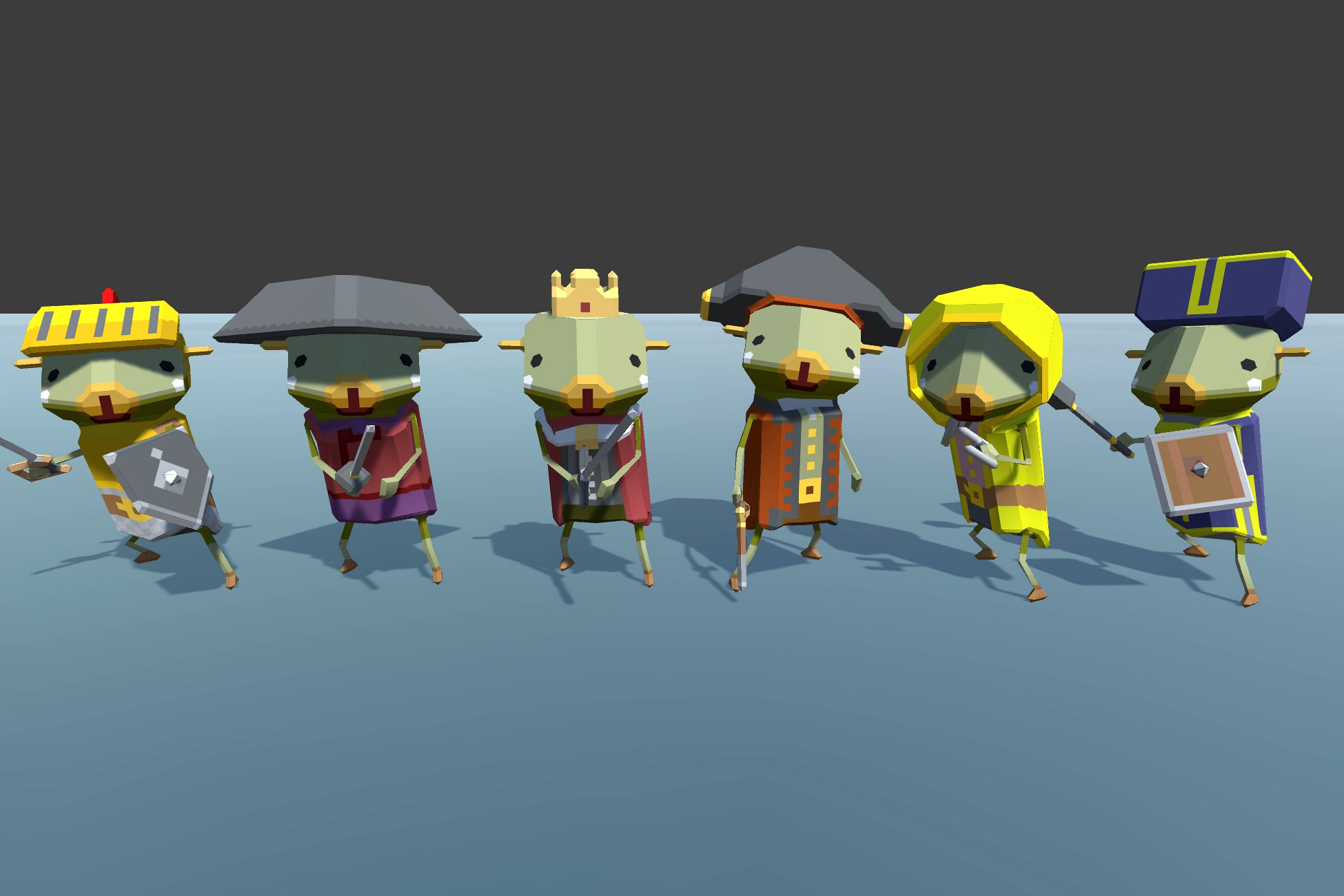 Voxel-like 3D Low Polygon Characters 5th model
