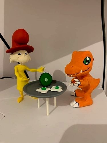 Sam I Am Dr Suess Green Eggs and Ham Character | 3D model