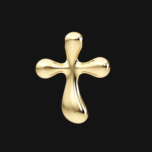 Cross pendant minimalism | 3D model