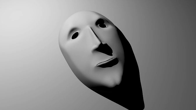 MrSucc-Meme Man-Stonks Meme man Mask | 3D model