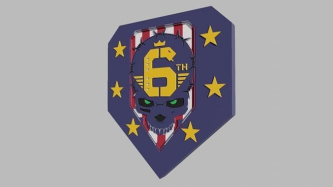 6th Street Gang Logo Cyberpunk 2077 Fan Art 2 in 1 | 3D model