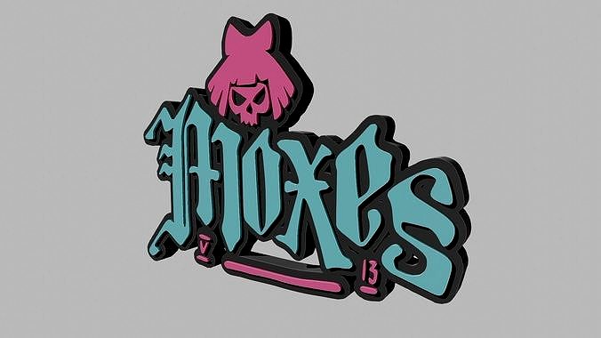 Moxes Gang Logo Cyberpunk 2077 Fan Art 2 in 1 | 3D model