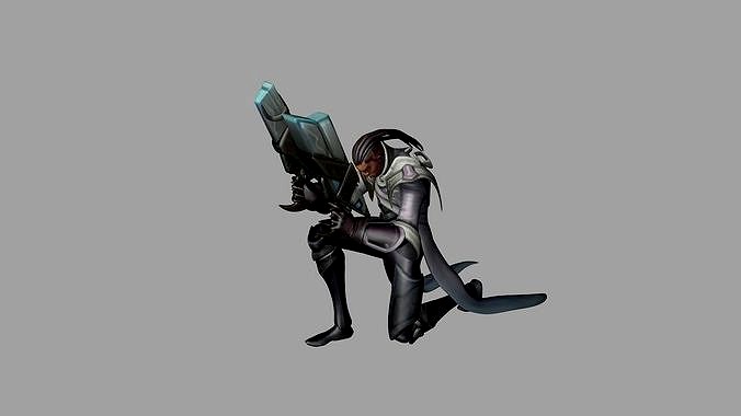 LUCIAN STATUE LEAGUE OF LEGENDS GAME CHARACTER | 3D model