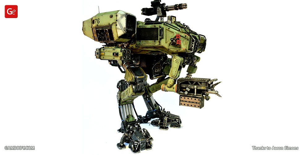 MOOSE Mech 3D Printing Model | Assembly + Action