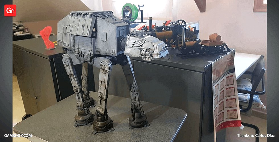 AT-AT Walker 3D Printing Model | Assembly + Action