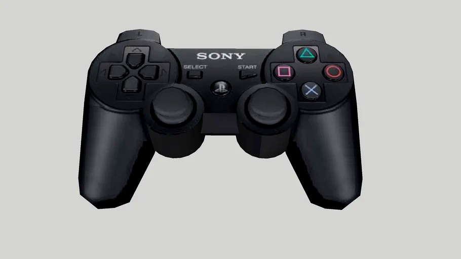 PS2 controller 3d model
