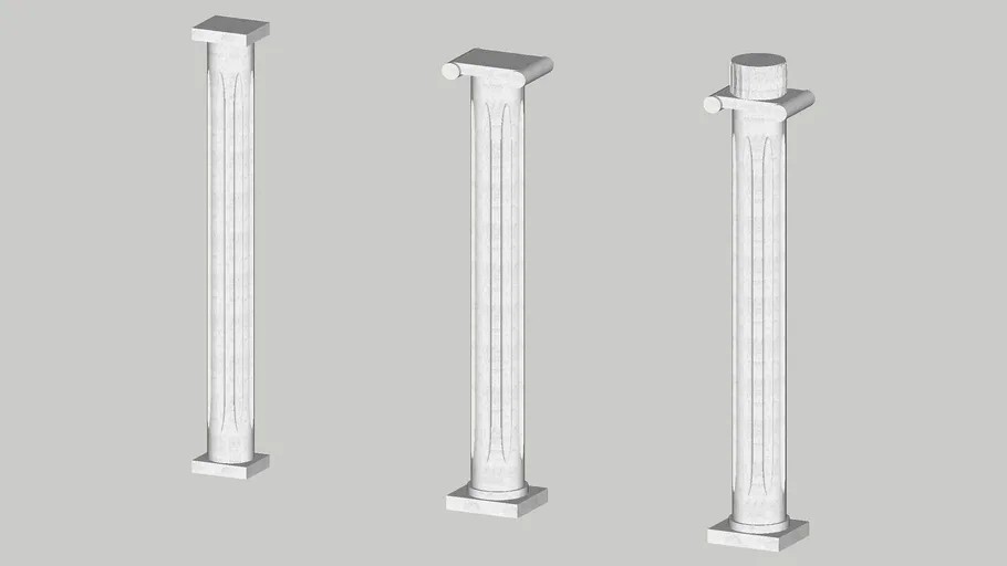 Roman Style Collumn 3d model