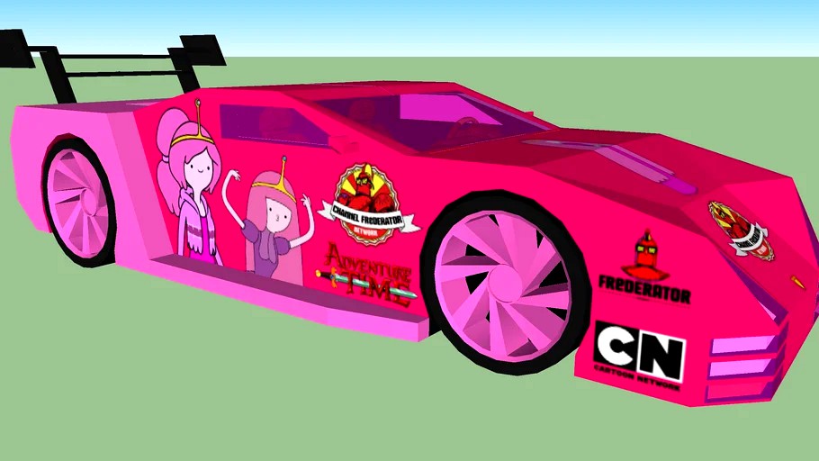 Adventure Time Princess Bubblegum Car 3d model