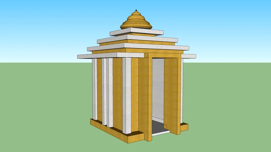 HINDU TEMPLE 3d model