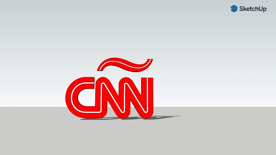 CNN Español Logo 3d model