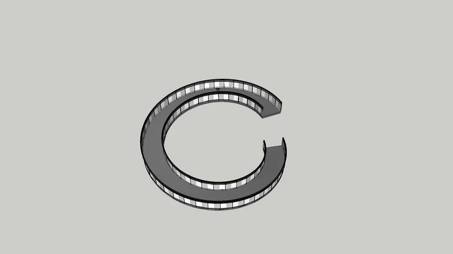 circular ramp 3d model