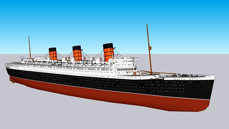RMS Queen Mary 3d model