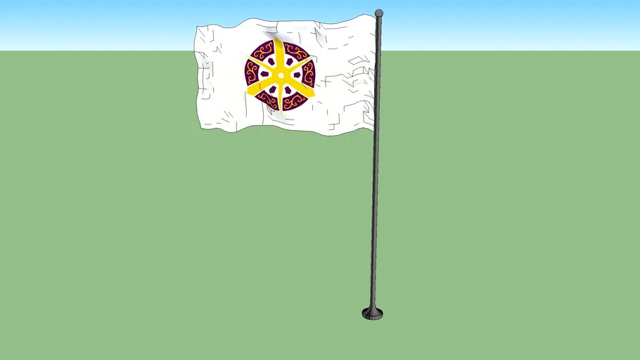 Kyoto flag 3d model