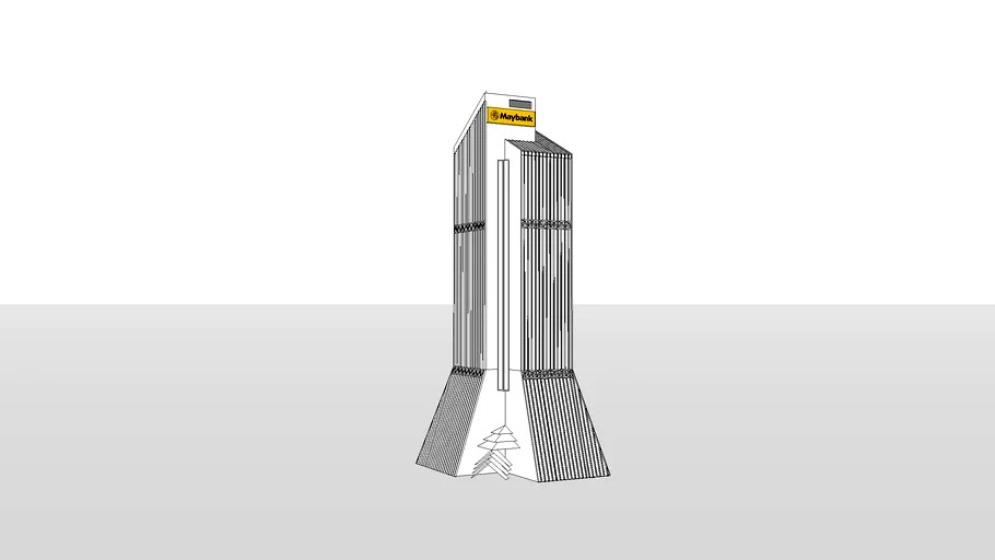 Menara Maybank Kuala Lumpur 3d model