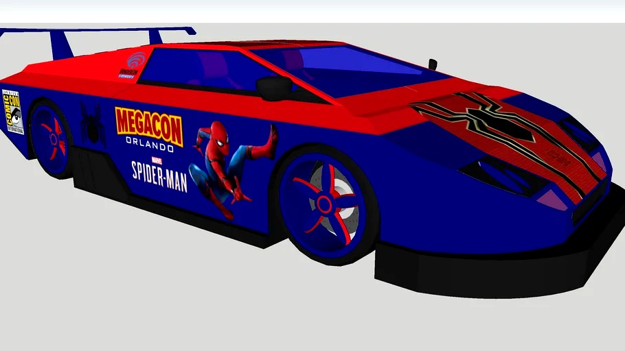 Marvel Spider-Man Car Modified 3d model